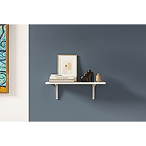 DMAITH Wall Mounted Floating Shelves, 24inch Storage Bookshelf Wooden Display Shelf, Wood Wall Shelves for Bedroom, Bathroom, Living Room, Kitchen