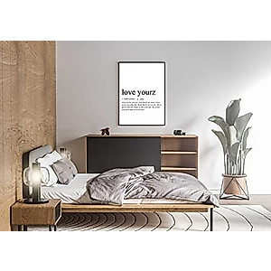 Music Poster Love Yourz Wall Art Hip Hop Poster Rap Quotes Room Aesthetic Canvas Poster Art Wall Painting Canvas Posters Modern Decor Rap Quotes Definition Wall Art 40x60cm（16x24inch）No frame