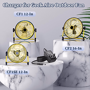 DONYOIE Charger for Geek Aire CF1 CF1SE CF2 Outdoor Floor Fan Power Cord AC Adapter UL Listed DC Adaptor Supply