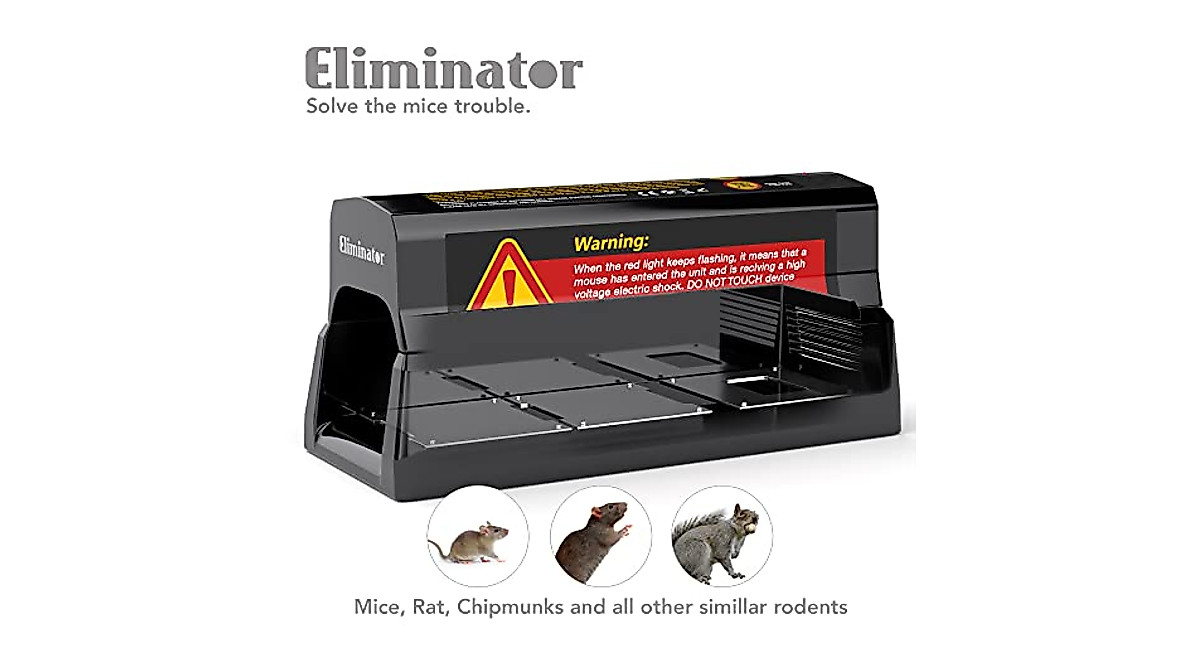 Eliminator Electric Mouse & Rat Trap - Humane, Reusable Pest Control