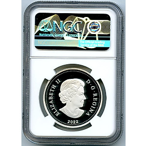 2022 CA Canada Silver Dollar QEII PLATINUM JUBILEE DUAL PORTRAIT FIRST RELEASES $1 NGC PF 70 UCAM
