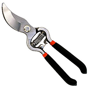 Garden Guru Indestructible All Steel Pruning Shears Scissors Clippers - Professional Bypass Hand Pruner - High Performance Forged Steel - Comfort Grip Handles - Perfect for Gardening Trimming Pruning