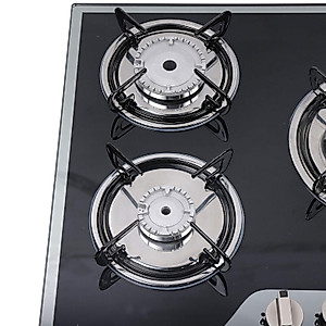 30-Inch 5-Burner Gas Stove Built-In Stove Stove Kitchen LPG/Natural Gas Is Easy To Clean Used To Meet Various Cooking Needs