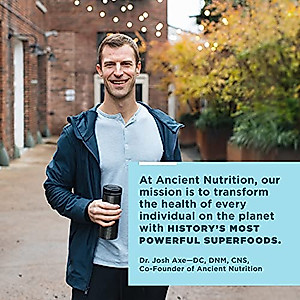 Ancient Nutrition Collagen Powder Protein with Vitamin C and Probiotics, Multi Collagen Protein, Unflavored, 24 Servings, Hydrolyzed Collagen Peptides Supports Skin and Nails, Gut Health, 8.6oz