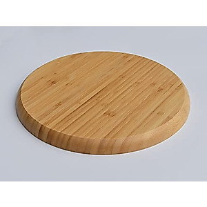Party Trays for Serving Food, Bamboo Platter, Breakfast Dinner Trays Coffee Bread Serving Tray, Fruit Platters for Wedding Party Home Hotel Restaurant (11.8 Inch, Round)