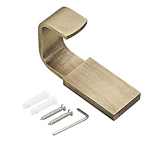 Flybath Coat Hook Antique Brass Towel Robe Hooks for Bathroom Kitchen Shirt Holder Wall Mounted Brushed Bronze 2 Pack