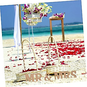 HOOTNEE Wooden Wedding Sign Freestanding Wedding Sign Letters Wedding Stand Sign Mr and Mrs Table Decor Engagement Party Decorations Standing Mr and Mrs Letters Mr and Miss Sign Khaki