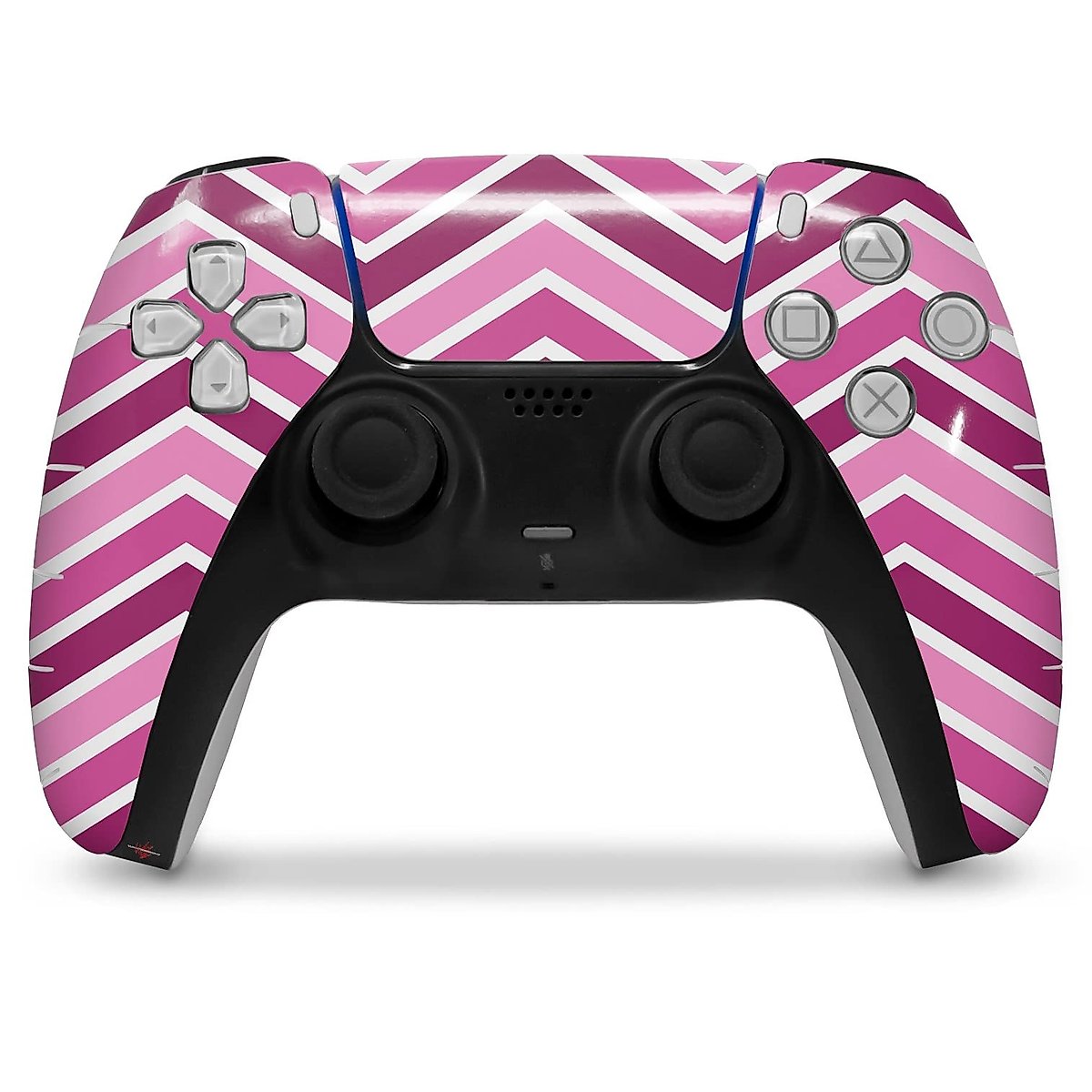 WraptorSkinz Skin Wrap compatible with Sony PS5 DualSense Controller Zig Zag Pinks (CONTROLLER NOT INCLUDED)