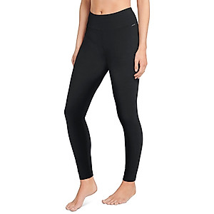 Jockey Women's Activewear Cotton Stretch Ankle Legging, Black, S