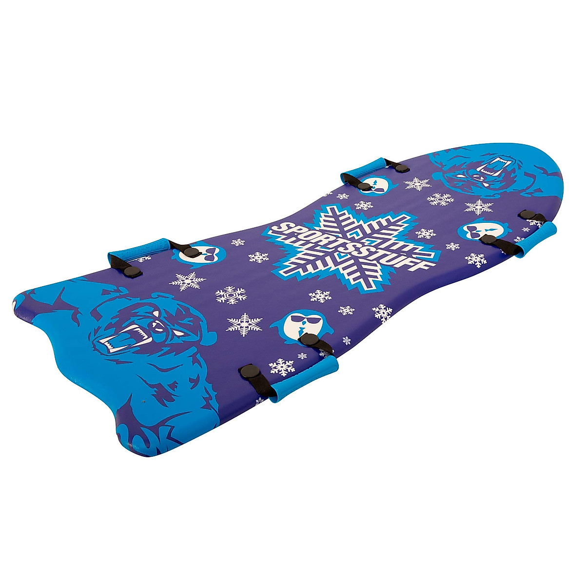 SportsStuff Grizzly - 1-2 Person Foam Sled , Black, 49" Sled