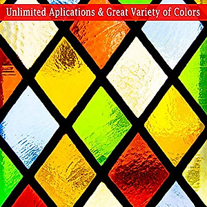 104 Pieces Cello Sheets Cellophane Wraps for DIY Arts Crafts Decoration (6 x 8 Inch)