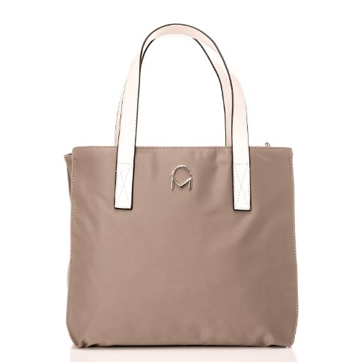 Noble Mount Peppy Nylon Tote Handbag - Taupe