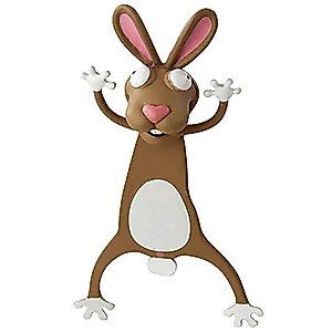Wacky Bookmark Palz-3d Stereo Kawaii Cartoon Lovely Animal Bookmark Wacky Bookmark Palz Original Cute Book Marks (Rabbit)