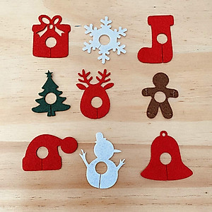 Amosfun 9pcs A Set Christmas Wine Glass Marker Creative Design Drinking Cup Identifier Party Cup Sign Festival Decors Christmas Supplies