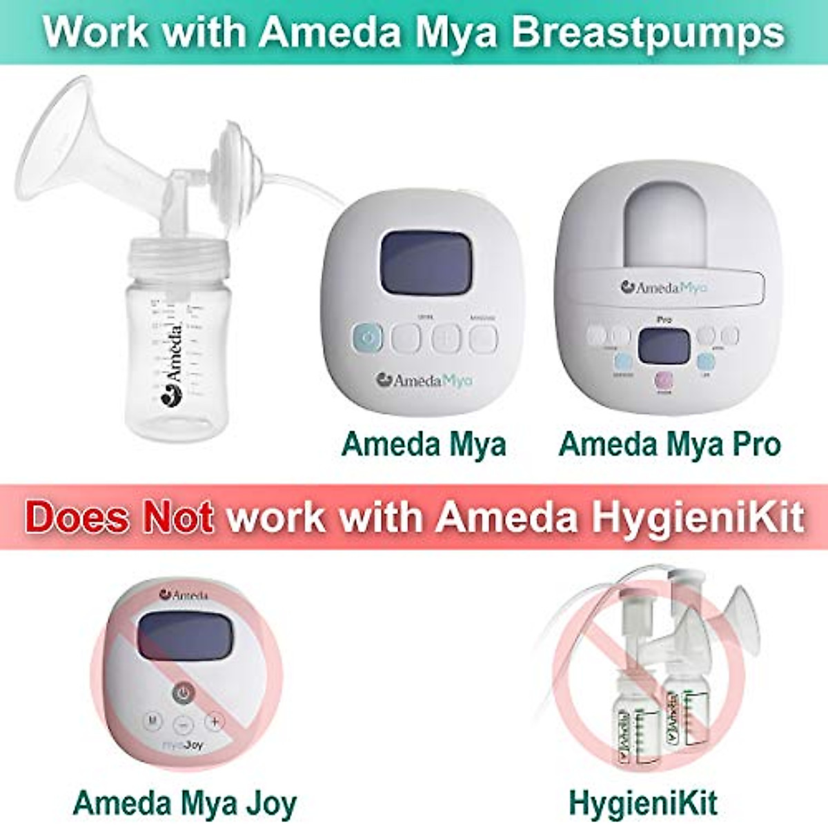 Nenesupply Duckbill Valves Compatible with Ameda MYA and Ameda MYA Pro Breastpumps. Replacement Kit for Ameda MYA and Ameda Pump Parts Replace Ameda Valves Compatible with Ameda Flange