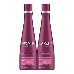 Nexxus Color Assure Shampoo ProteinFusion Twin Pack For Colored Hair Enhanced Color Vibrancy Sulfate-free & Silicone-free 13.5 oz