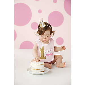Mud Pie Baby Girl First Birthday Cake Smashing Set, Banner