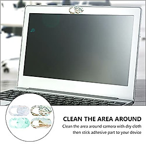 Laptop Camera Slide Blocker Laptop 8pcs Privacy Shutter Webcam Lens Cap Hood Covers Marble Web Camera Cover Slide with Adhesive Protecting Privacy and Laptops USB Camera