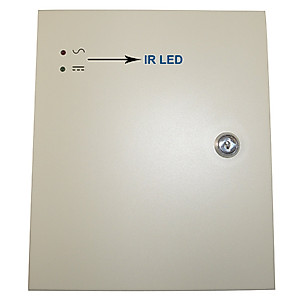 Evertech 8 Channel 9 Port Power Box Security Camera 12V DC 5A Amper CCTV DVR Power Supply Switch Box Key Locked with 9 Pcs. Male Power Jack (9 Port)