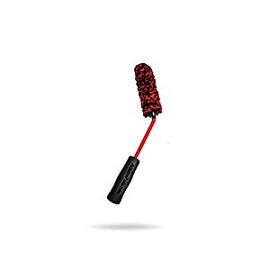 Adam's Angled Wheel Detailing Brush - Car Cleaning Wheel Brush | Use W/Wheel Cleaner, Rim Cleaner, Chrome Cleaner | Car Wash Brush Cleans Brake Dust from Barrels & Hard to Reach Areas (Small)