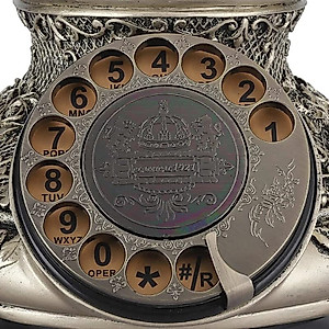 ZSEDP Rotate Vintage Fixed Telephone Revolve Dial Antique Telephones Landline Phone for Office Home Hotel