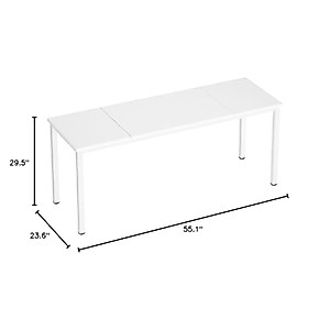 sogesfurniture 71 inches Office Desk Computer Desk Gaming Desk Computer Table Sturdy Writing Workstation for Home Office, White