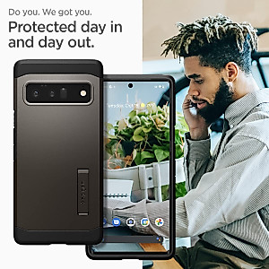 Spigen Tough Armor [Extreme Protection Tech] Designed for Google Pixel 6 Pro Case (2021) - Gunmetal