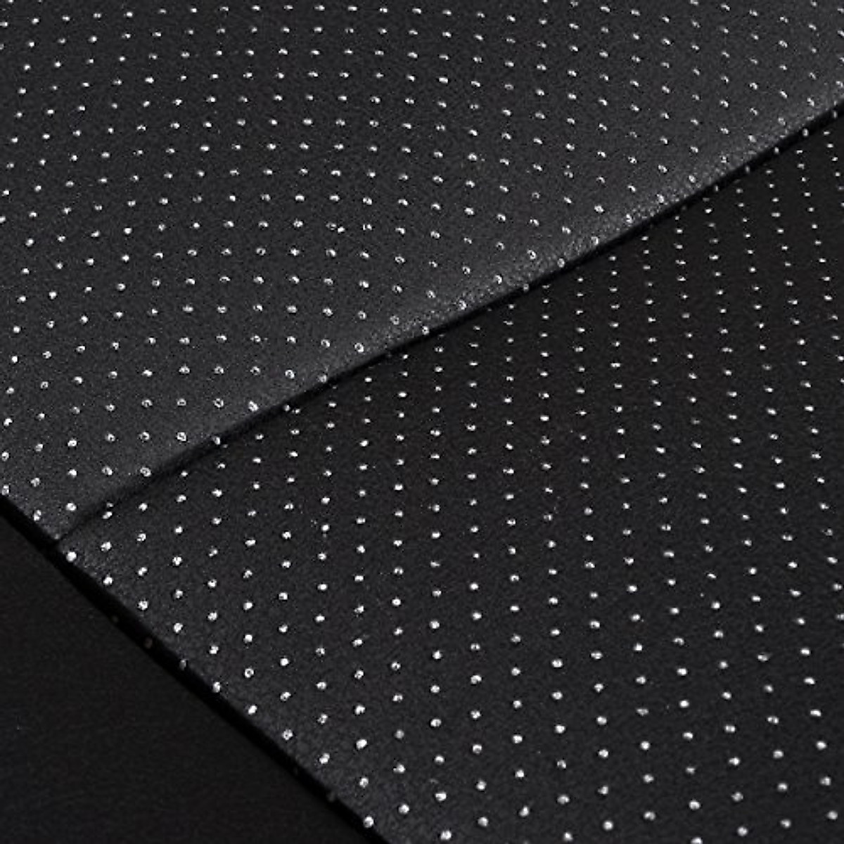 EDEALYN Ultra-Luxury PU Leather Car Seat Protection Car Seat Cover for Most Four-Door Sedan & SUV,Single Seat Without Backrest 1PCS (W 20.5''× L21''×Thick 0.2'') (3D - Black)