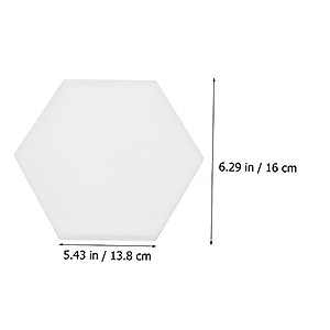 Cabilock 4 Pcs Hexagonal Silicone Mold Silicone Tray Mold Molde De para Resina Resin Molds Epoxy Coaster Crystal Resin Coaster Hexagon Coaster DIY Tea Cup Mat Mold Coaster Mold Cup