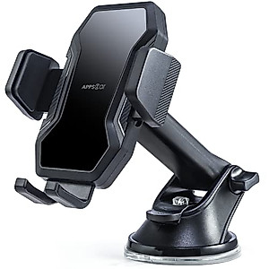APPS2Car Phone Mount for Car Dashboard & Windshield Military Sturdy Suction Cup Phone Holder [Thick Cases & Big Phones Friendly] Cell Phone Cradle, Compatible with iPhone 14 13 All Phones & Truck/SUV