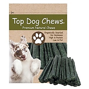 Top Dog Chews - Dental Turkey Tendon Sticks for Dogs, 1 LB / 16 OZ, Made in The USA, 100% Natural Treats for Dental Care and Stress Relief, Puppy Training Treats.