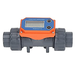 Water Flow Sensor, Digital Display Flowmeter 2.3-3.3V Sensitive Response for Swimming Pool