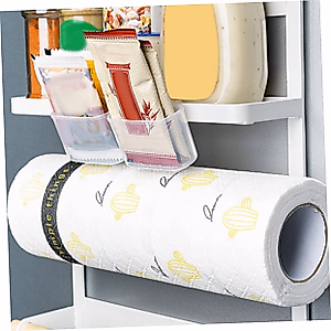 FUNOMOCYA 6Pcs Refrigerator Side Box Clip Storage Containers Small Hanging Sauce Organizer for Fridge Space Saving Fridge Bins for Condiments Kitchen Organizer