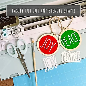 Easy Cut Stencil Sheet Set of 24-12”x12” Acetate Mylar for Cricut Vinyl Cutting – Craft Material