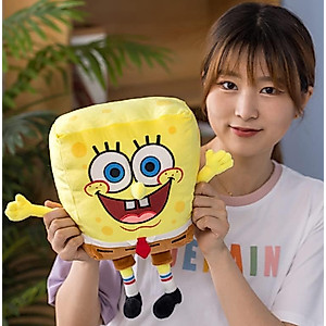 DEENRU-Accompany You Around, Quality 14 INCH SpопgeBob Squαreрants Plush Toys (Yellow)