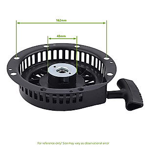 Dalom 590746 590788 Recoil Starter Assembly for Tecumseh HM80 HM100 OHH45 OHH50 OHH55 OHH60 OHH65 OHV125 TVM195 TVM220 5.5HP 10HP Engine Replace for 590736 590748 590748A 590671
