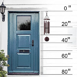 FDOCOI Wind Chimes for Outside Deep Tone,38'' Large Memorial Wind Chimes Outdoor,Sympathy Wind Chimes Gifts for mom/Grandma,Balcony,Garden Décor,Bronze