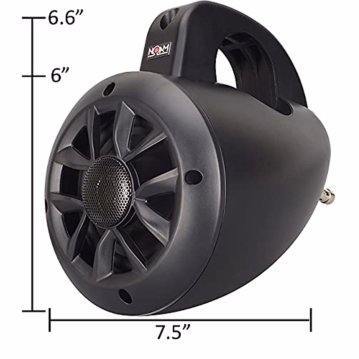 NOAM NUTV4 Quad - 4 Channels Marine Bluetooth ATV/Golf Cart/UTV Speakers Stereo System