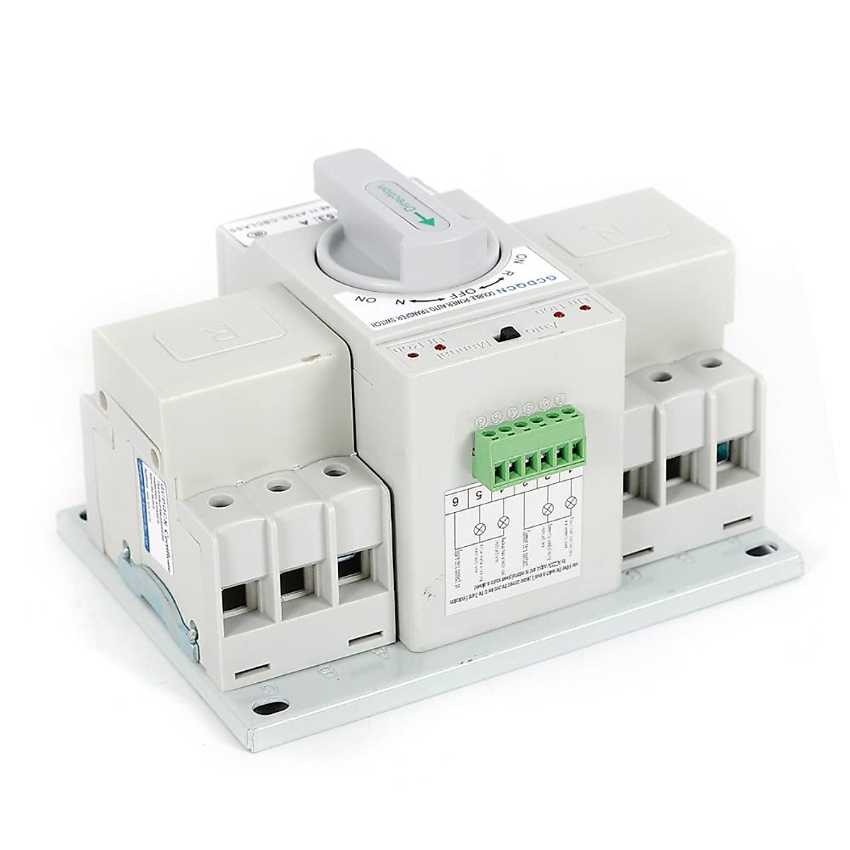 Dual Power Automatic Transfer Switches Self Cast Conversion Switch Generator Changeover Switch 110V (3P 63A)