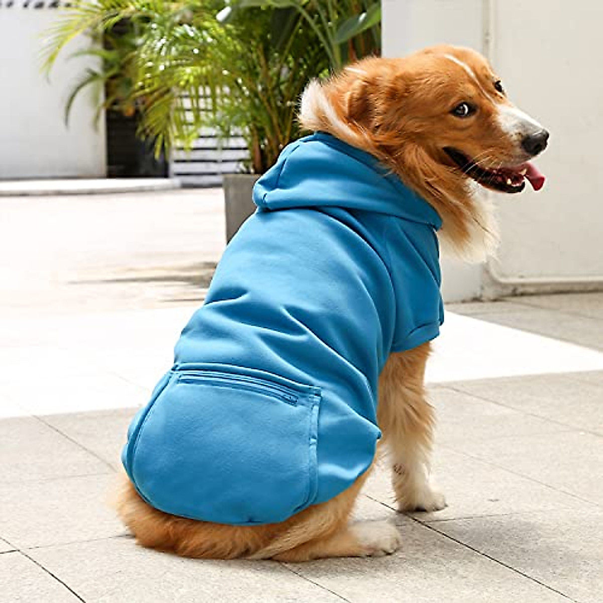 Dog Hoodie 2 Pieces Dog Hoodie Sweater with Hat and Pocket Warm and Soft Dog Sweaters for Small Medium Dogs Winter Pet Dog Puppy Hoodies Sweatshirt Cold Weather Dog Coat Clothes for Boys or Girls
