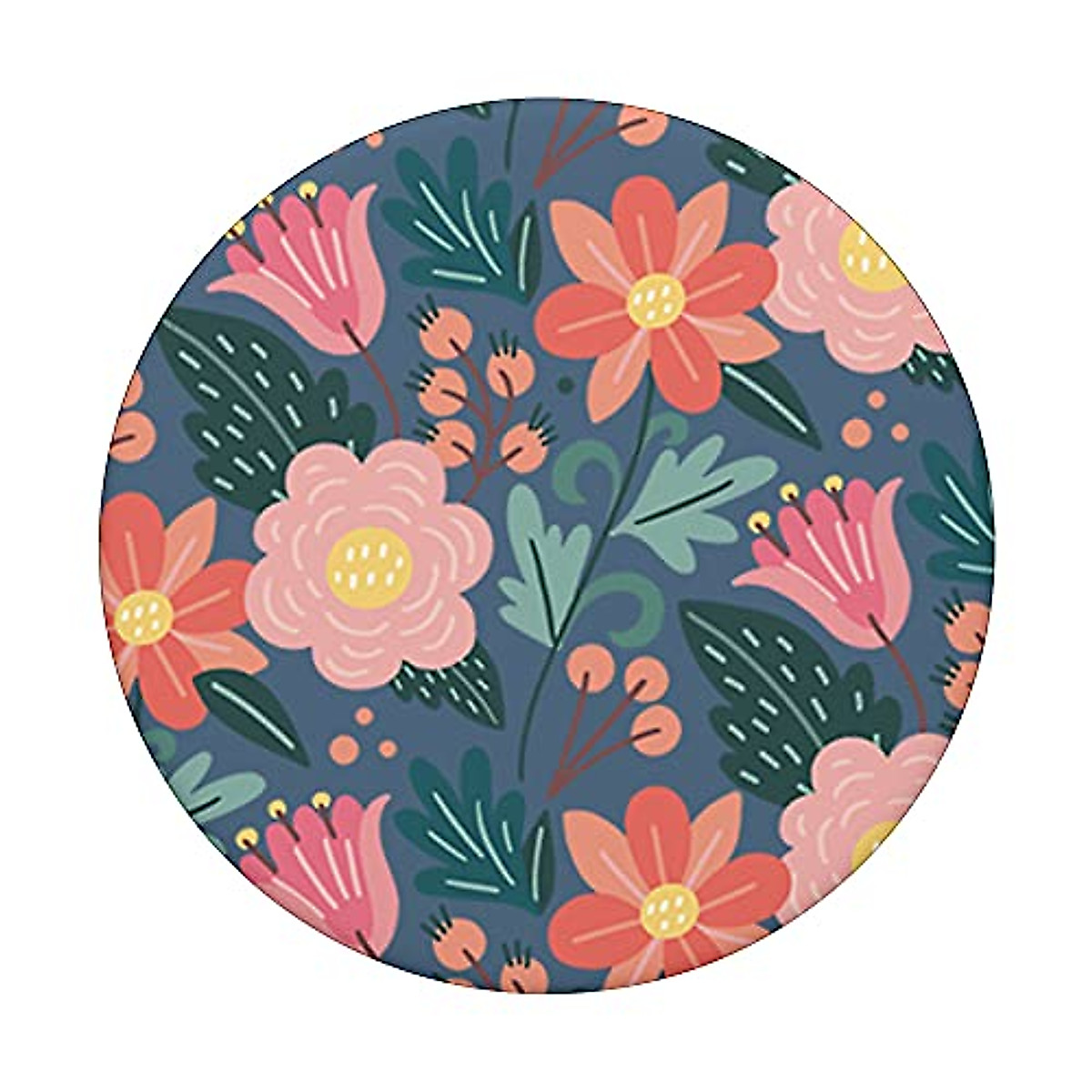 Cute Garden Botanical Colorful Floral Pattern PopSockets Swappable PopGrip