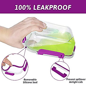 C CREST Glass Food Storage Containers with Airtight Lids 24 Pieces [12 containers with lids] Microwave/Oven/Freezer & Dishwasher Safe