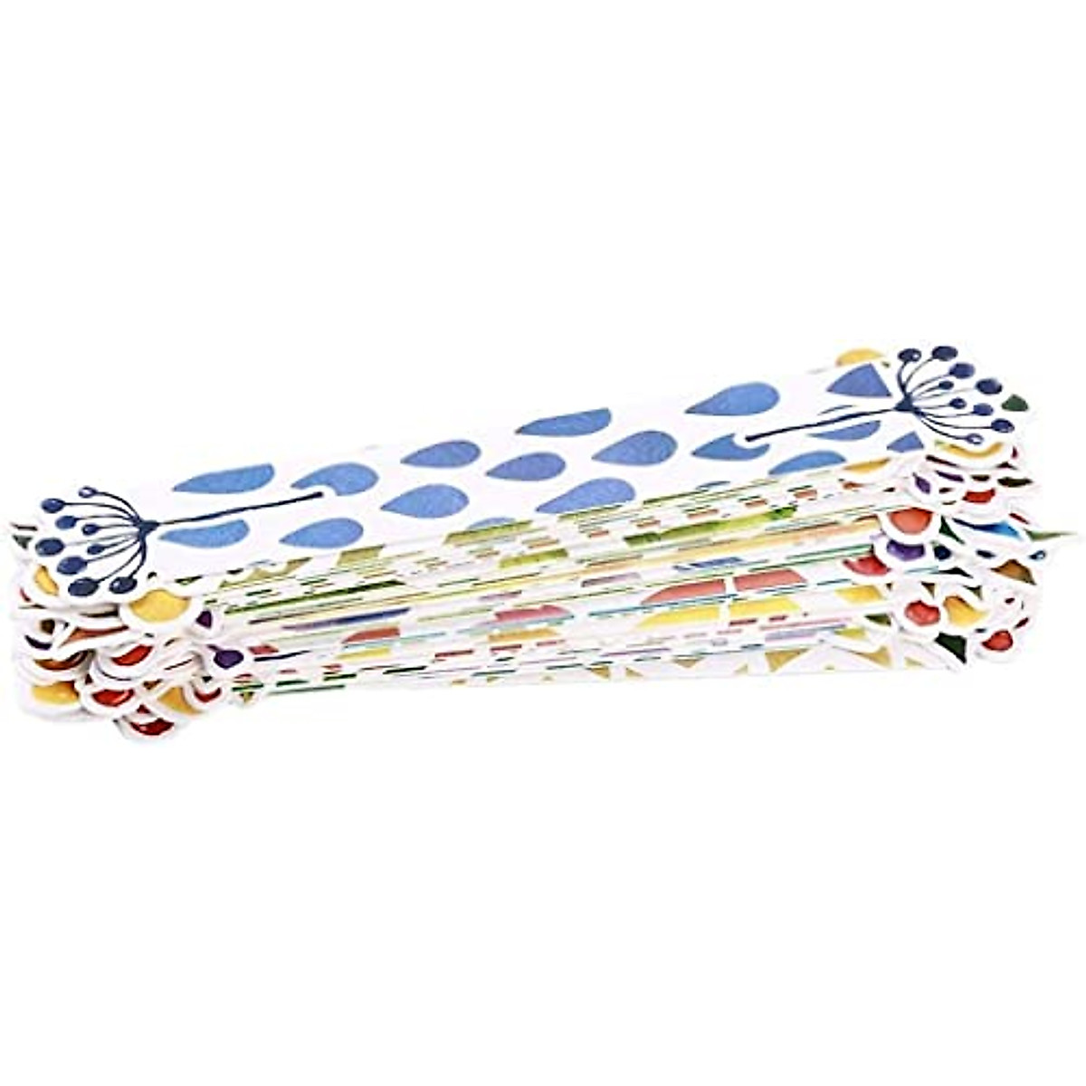 30 pcs Cartoon Flowers Animals Bookmark Creative Paper Gift Cards Office Supplies Children Gifts (Style 3) Clever Design