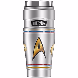 THERMOS Star Trek Delta Shields Through Time STAINLESS KING Stainless Steel Travel Tumbler, Vacuum insulated & Double Wall, 16oz