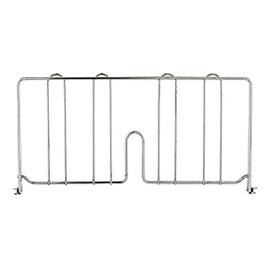 METRO DD18C Super Erecta Chrome Plated Shelf Divider, 18" Width x 8" Height, Silver