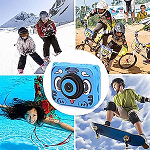 Underwater Camera for Kids, Digital Camera for Boys and Girls, Point and Shoot Digital Cameras for Students, Teens with LCD Screen, Full HD 1080p Rechargeable Electronic Mini Camera