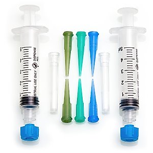 Dispense All - Mini DIY Glue, Adhesive, Epoxy Applicator Kit | Miniatures Models Crafting Construction Repairs Home Projects in Kitchen and Bathroom Cosplay EVA Foam Wood Fabric Ceramic