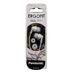 Panasonic Wired RP-HJE125-W Earphones (White) - 5 PACK (5 Items)