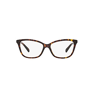 Coach HC6206U Universal Fit Prescription Eyewear Frames, Dark Tortoise/Demo Lens, 54 mm