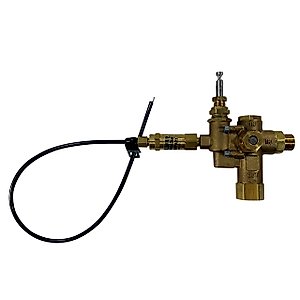 1/2" Compression Side Inlet X 1/2" FNPT, Combo Unloader Pilot Check Valve with Throttle Control Cable for 6.5HP Max Gas air Compressors (095-125 PSI, 18" Throttle Control Cable & Unloader Valve)